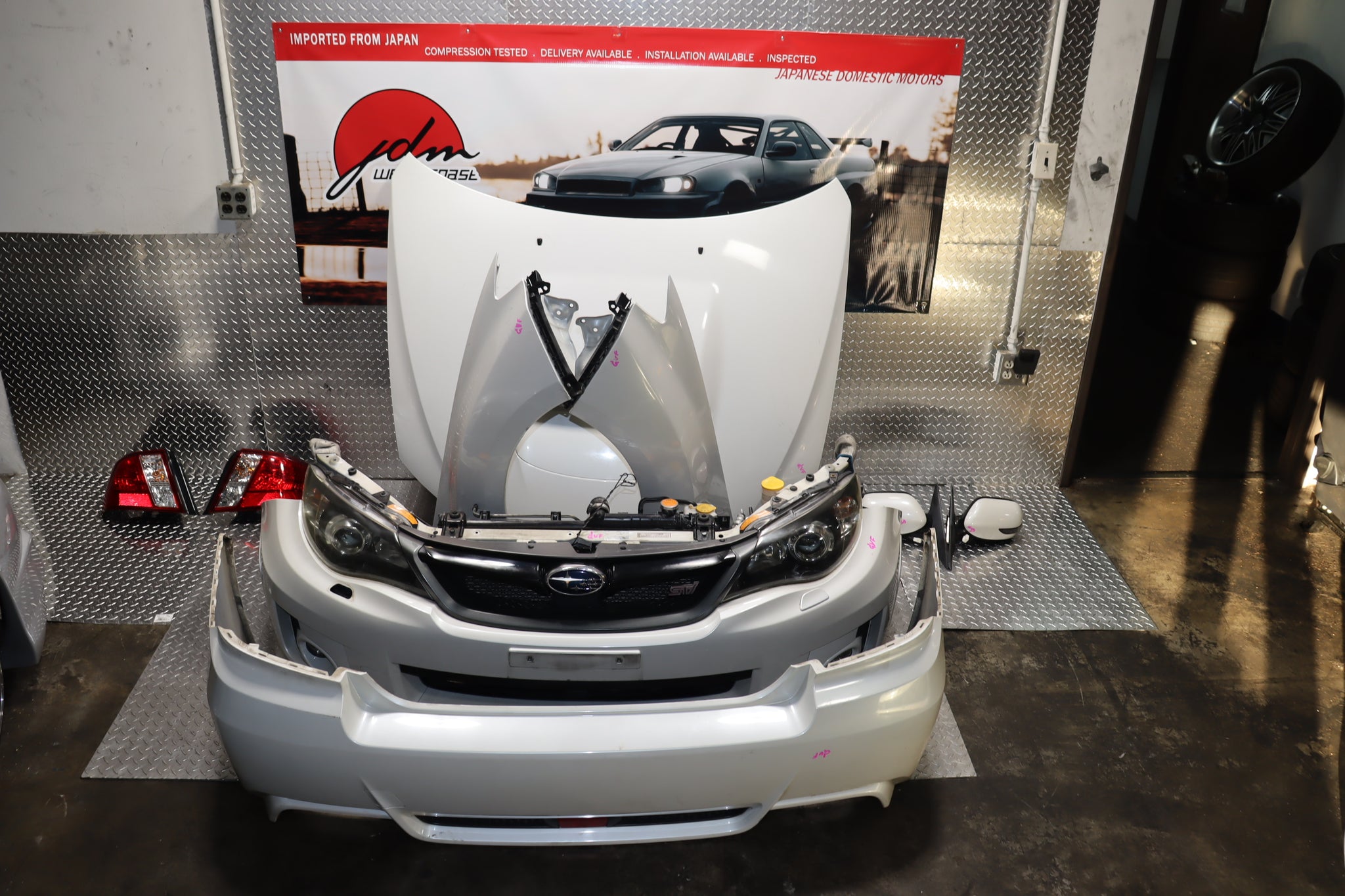 JDM 2008 - 2014 SUBARU IMPREZA WRX STI GRB GVF SEDAN COMPLETE FRONT EN ...