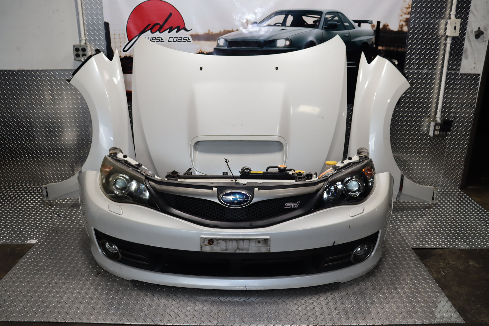 JDM 2008 - 2014 SUBARU IMPREZA WRX STI GRB GVF HATCH COMPLETE FRONT EN ...