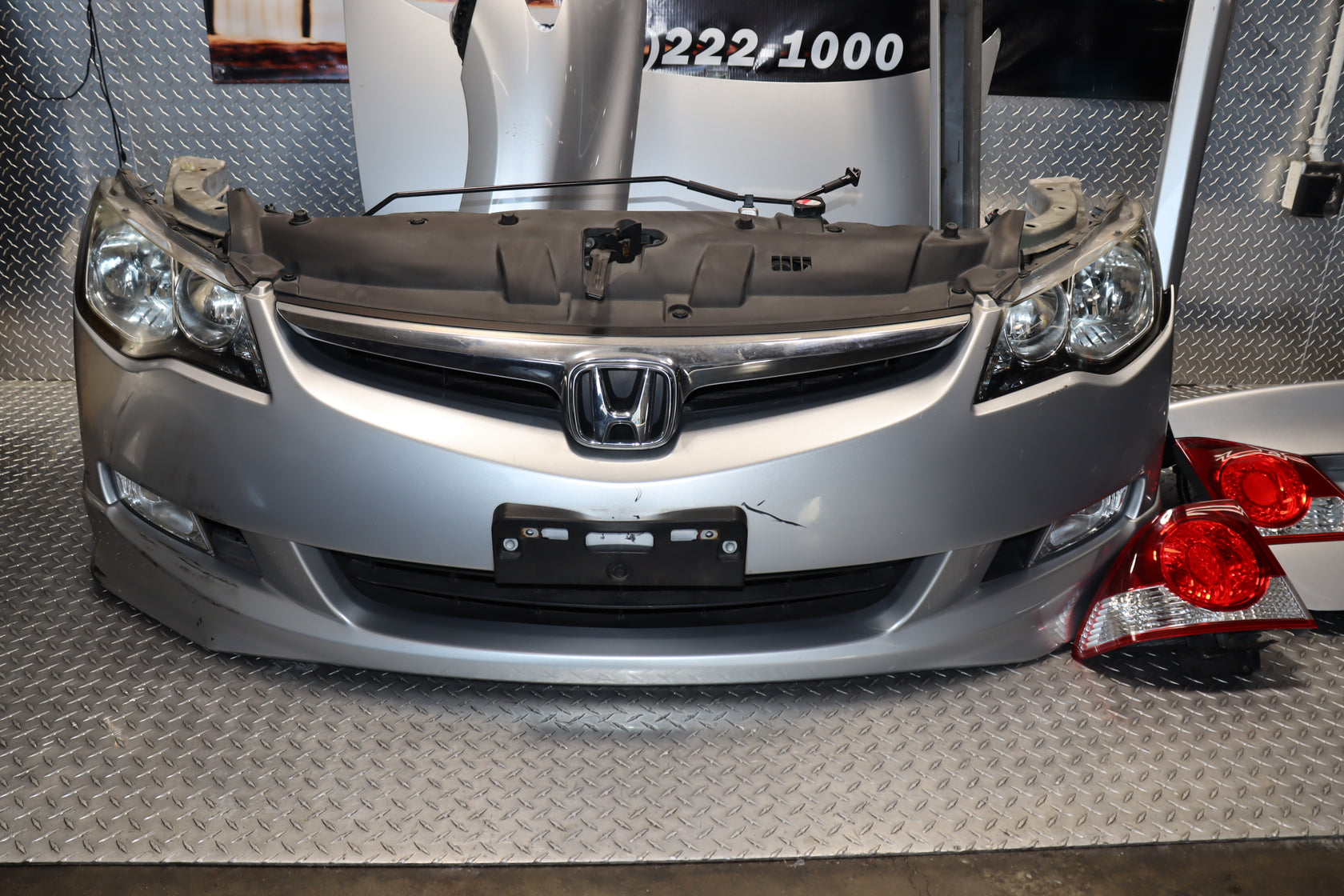 JDM HONDA CIVIC FD2 ACURA CSX FRONT NOSE CUT AND REAR END CONVERSION S ...